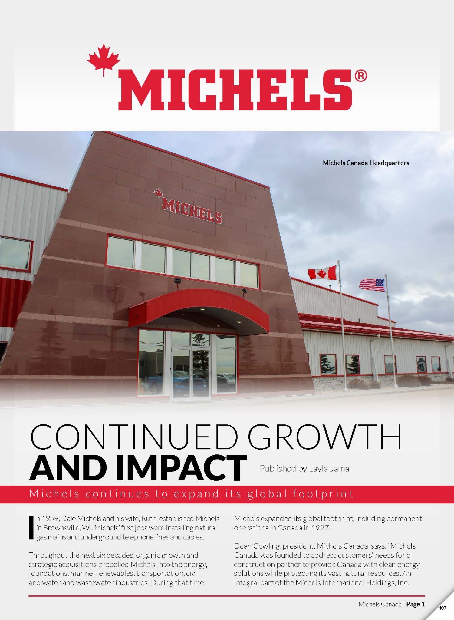 Michels Canada - Celebrating Business Excellence - Business In Edmonton